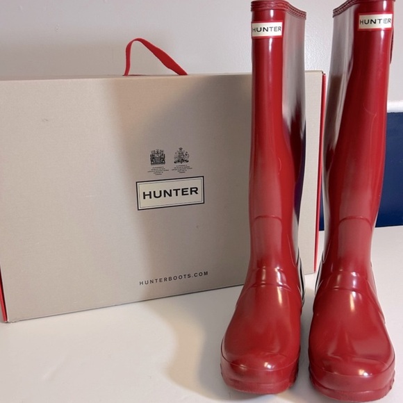 Hunter | Shoes | Hunter Womens Original Tall Gloss Rain Boots In ...